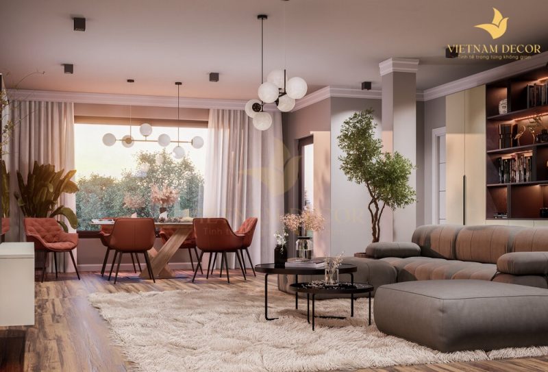 Mẫu thiết kế nội thất chung cư 75m2 Đẹp & Hiện Đại nhất 2025